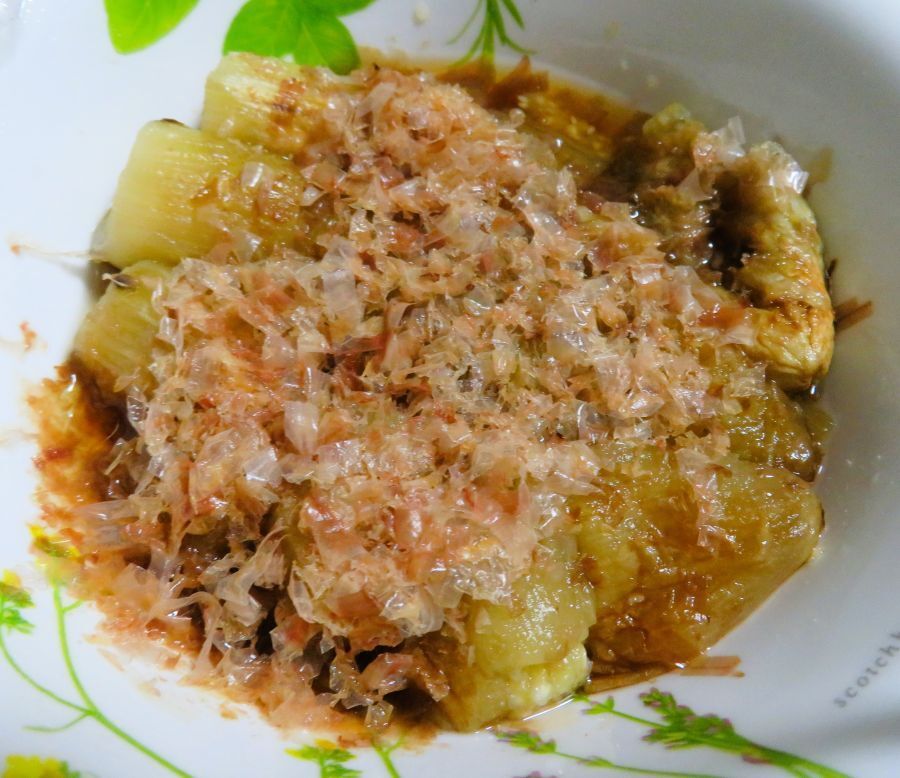 8月12日（火）ゴーヤの肉詰めと焼き茄子: 続々・たそがれ日記 ―残日録―